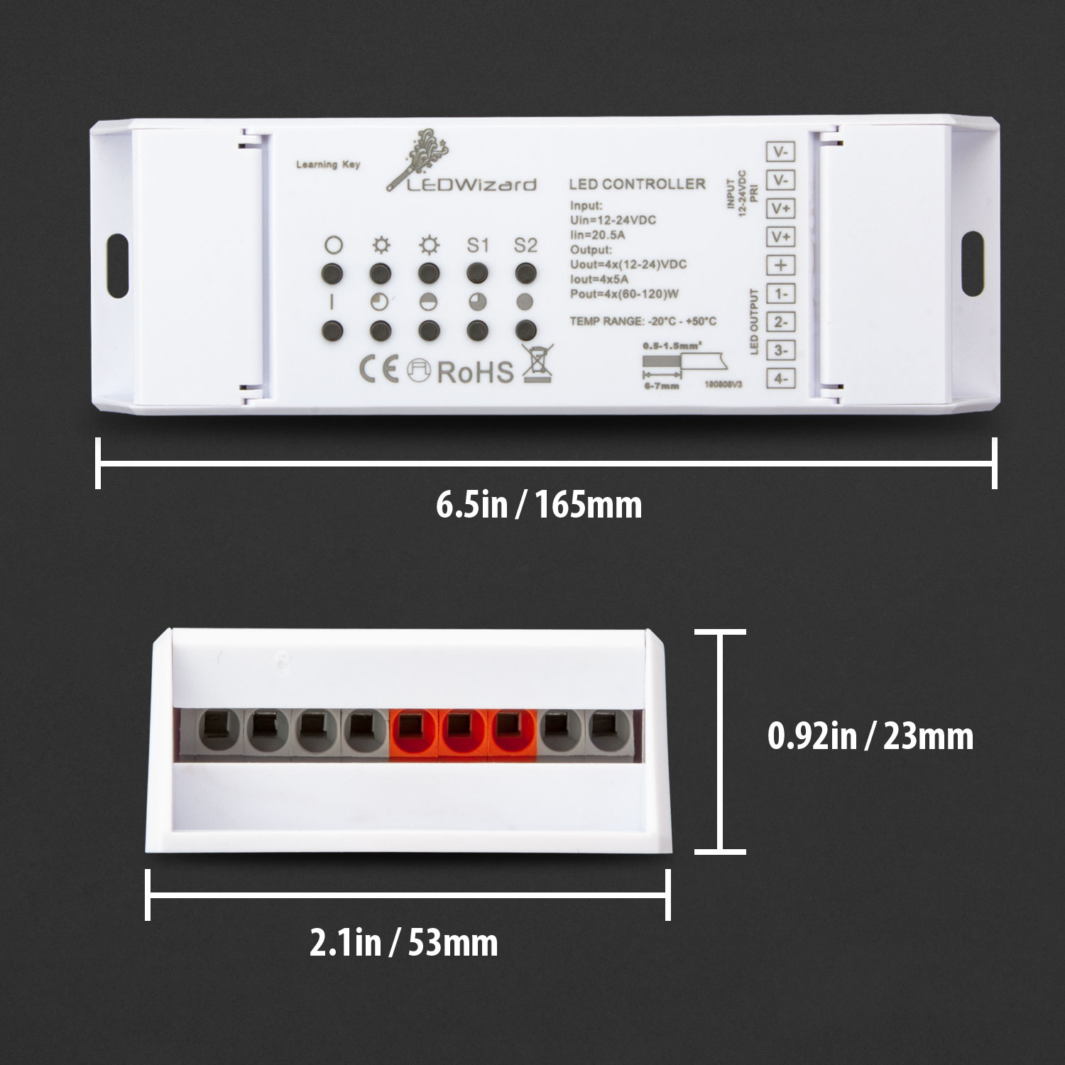 Led Dimmer Wireless RGB LED Controller Wifi Switch For Led Strip Light ...