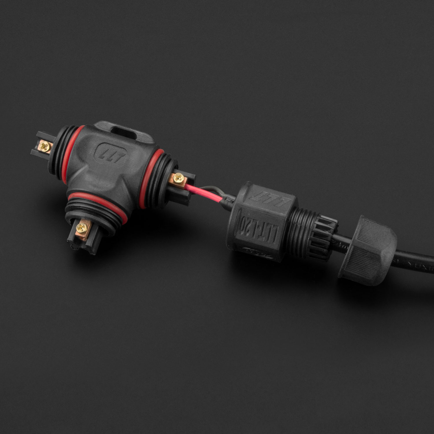 T-Splitter Duowire Outdoor Waterproof Connector