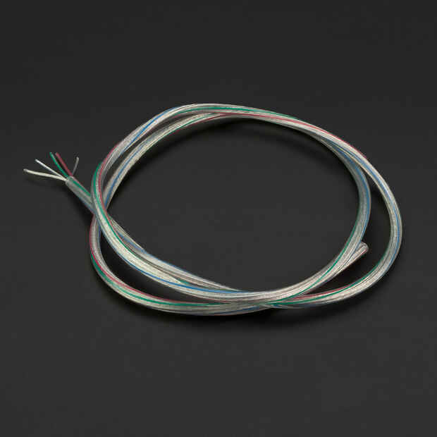 Transparent RGBW 5 Wire Cable